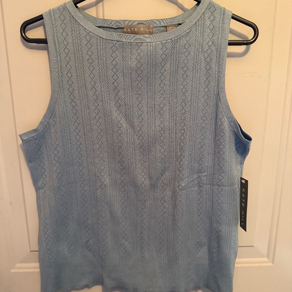 Kate Hill | Sweaters | Womens Vintage Kate Hill Tank Light Blue Large ...